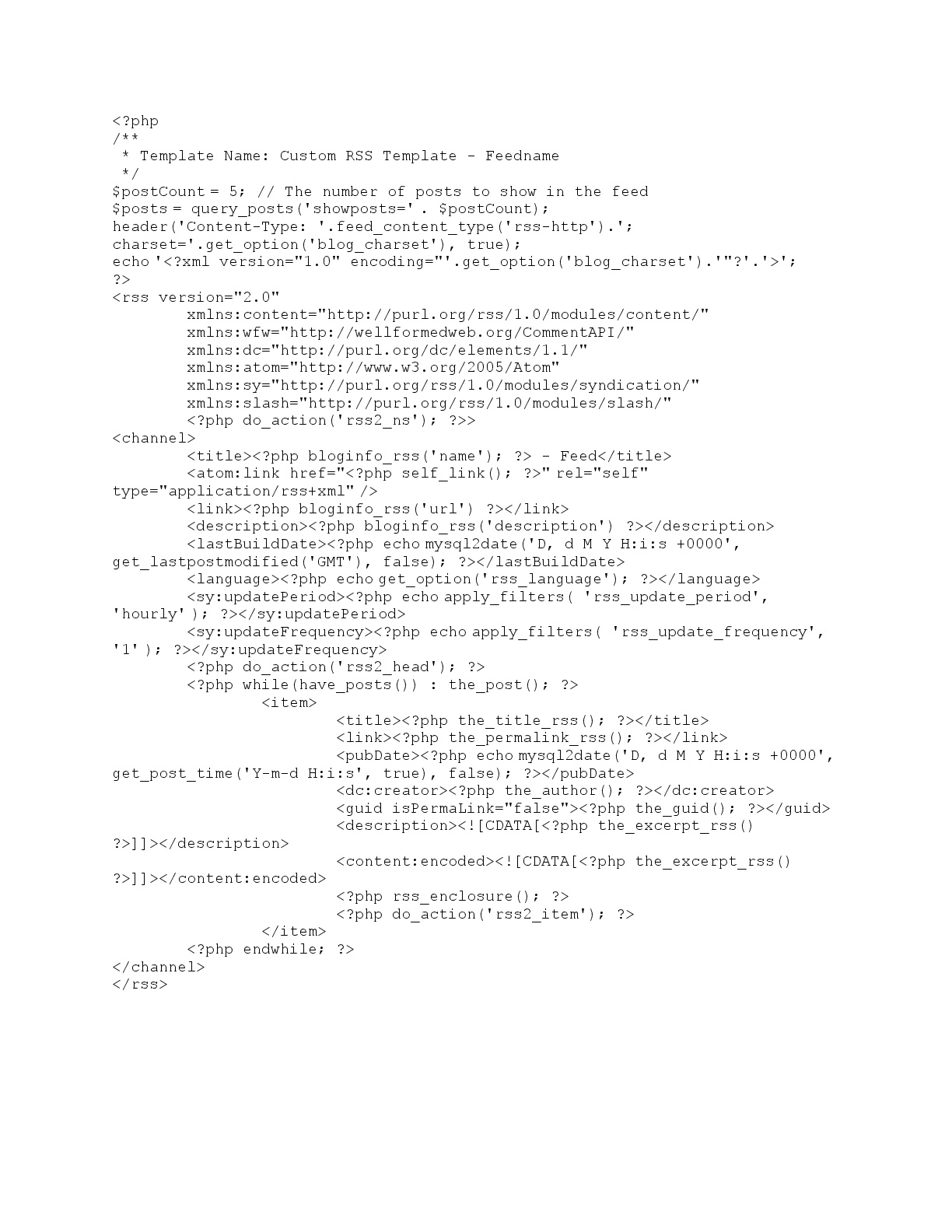 How To Create An RSS Feed In WordPress Theme Mason